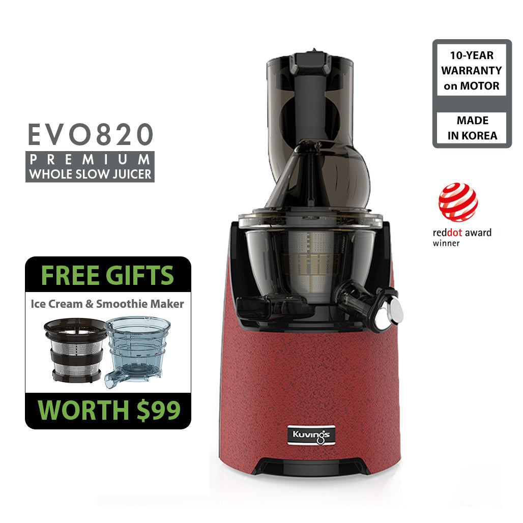 Kuvings EVO820 Whole Slow Juicer with Dual Feeding Chute for Cold Press Masticating Juice ...